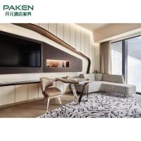 China Five Star Hotel Bedroom Furniture Sets Modern Design Irregular Shape With Art Decorations for sale