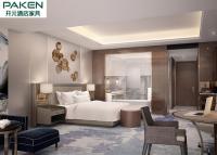 China Marriott Hotel Bedroom Furniture Sets - Custom 2000mm Bed Base & 2400mm Wardrobe for Luxury Hotels for sale