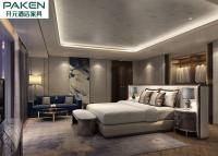 China Marriott Hotel Bedroom Furniture Sets - Custom 2000mm Bed Base & 2400mm Wardrobe for Luxury Hotels for sale