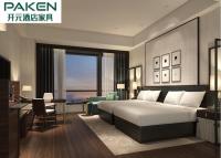 China Fairmont Hotel Dark Walnut Furniture Suite - Classic American Style Bedroom & Living Room Set with E1 Grade Materials for sale