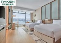 China Hilton-Style Five-Star Hotel Bedroom Furniture Suite - Custom 2000×2000mm Bed Base with 3-Year Warranty for sale