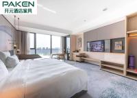 China Pullman Hotel King Power Antarctic Blue + Natural Garden Themed Bedroom Furniture - Custom 2000mm Bed Base & 2400mm Wardrobe for sale