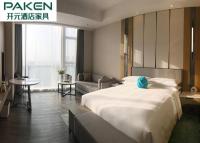 China Marriott Hotel Design PU Leather Headboard with Wooden TV Panel - 6'8