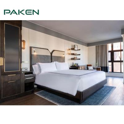 China Custom 5-Star Hotel Furniture Sets with E0/E1 Grade Materials and FR-CA117 Certified Upholstery for sale