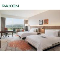 China Luxury Hotel Bedroom Furniture Set with 3000mm Headboard and 1800x2000mm King Bed for Marriott Standards for sale