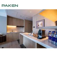 China Custom 5-Star Hotel Interior Wall Panels & Fixed Furniture - 0.6mm Wood Veneer, ISO9001 Certified for sale