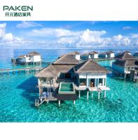 China MDF Beach Villa Resorts Hotel Bedroom Furniture Sets Custom Made Maldives ISO14001 for sale
