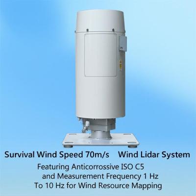 China Survival Wind Speed 70m/s Wind Lidar System Featuring Anticorrosive ISO C5 and Measurement Frequency 1 Hz To 10 Hz for Wind Resource Mapping for sale