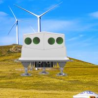 China Acceleration Range minus 0.5g to 0.5g Nacelle-mounted wind lidar offering IP67 optical head designed for precise wind measurement on turbines for sale