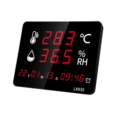 China Baby Thermometer Digital Thermometer High Sensitive Temperature and Humidity Meter With Clcoks Temperature Sensor Greenhouse for sale