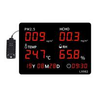 China Large Digital Indoor Temperature Humidity Sensor Industrial Outdoor PM2.5 Formaldehyde air Quality Monitor Thermometer for sale