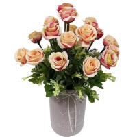 China OEM Plastic Realistic Fake Flowers Artificial Peony Arrangement for sale