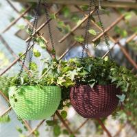 China Customized Artificial Hanging Baskets Faux Boston Fern Hanging Basket for sale