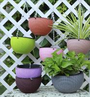 China Customized Artificial Hanging Baskets Faux Boston Fern Hanging Basket for sale