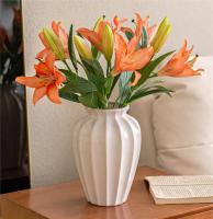 China OEM Artificial PU Silk Calla Lily Flowers White Pink for sale