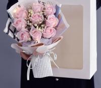 China Imitation Immortal Preserved Fresh Flowers Soap Rose Dried Bouquet Holiday Gift for sale