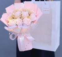 China ODM Artificial Faux Sunflower Bouquet Arrangements For Bridal Valentine'S Day for sale