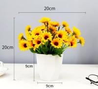China ODM Preserved Fresh Flowers Dried Sunflower Bouquet Ornaments for sale