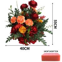China Reception Area Artificial Fake Flower Balls Bouquet Centerpieces Customized for sale
