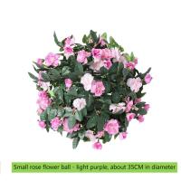 China Hanging Rose Vine Fake Flower Balls Artificial Orchid Flowers 35cm OEM for sale