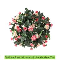 China Hanging Rose Vine Fake Flower Balls Artificial Orchid Flowers 35cm OEM for sale