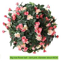 China Hanging Rose Vine Fake Flower Balls Artificial Orchid Flowers 35cm OEM for sale