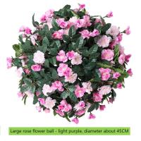 China Hanging Rose Vine Fake Flower Balls Artificial Orchid Flowers 35cm OEM for sale
