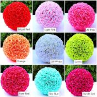 China Realistic Fake Flower Balls Hydrangea Rose For Commercial OEM for sale