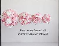 China Ceiling Decoration Fake Flower Balls Hydrangea 30cm 40cm For Shopping Mall for sale