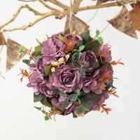 China Simulation Peony Hanging Hydrangea Balls For Wedding Outdoor Decorative for sale