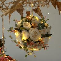 China Simulation Peony Hanging Hydrangea Balls For Wedding Outdoor Decorative for sale