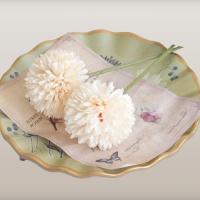 China 28CM Handmade Artificial Chrysanthemum Ball Flowers Wedding for sale