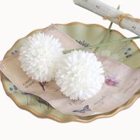 China 28CM Handmade Artificial Chrysanthemum Ball Flowers Wedding for sale