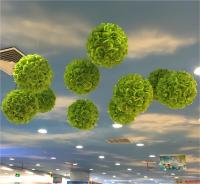 China Simulated Topiary Fake Flower Balls Pendant Decoration For Exhibition Hall for sale