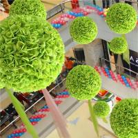 China Simulated Topiary Fake Flower Balls Pendant Decoration For Exhibition Hall for sale