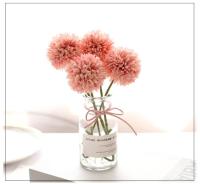 China Silk Chrysanthemum Artificial Flowers Heads Light Purple Pink Green for sale