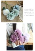 China OEM Fake Flower Bouquet Home Decoration White Chrysanthemum Artificial for sale