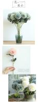 China OEM Fake Flower Bouquet Home Decoration White Chrysanthemum Artificial for sale