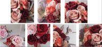 China Lifelike Rose Artificial Bridesmaid Bouquets For Wedding Custom for sale