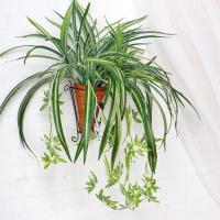 China Green Fake Flower Bouquet Hanging Artificial Fern Baskets Weather Resistant for sale