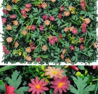 China Outdoor Aesthetics Artificial Daisy Bouquet Fake Floral Wall Panels Plant for sale