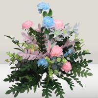 China High Simulation Peony Fake Wedding Flowers Bouquets Catwalk Stage Decoration for sale