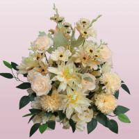 China Undeformed Fake Wedding Flowers Silk Peony Bouquet for sale