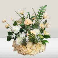 China Undeformed Fake Wedding Flowers Silk Peony Bouquet for sale