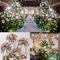 China Faux Silk Floral Arrangements Centerpieces Artificial Xmas Bouquet for sale