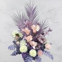 China Faux Silk Floral Arrangements Centerpieces Artificial Xmas Bouquet for sale
