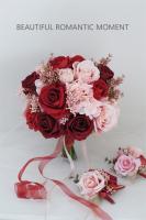 China Wedding Fake Ranunculus Bouquet Rose Bunch Personalized for sale