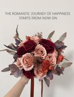 China Wedding Fake Ranunculus Bouquet Rose Bunch Personalized for sale