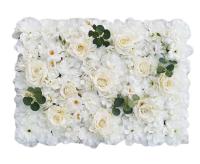 China Outdoor Dahlia Rose Artificial Flower Wall Panels For Party Decoration Oem for sale