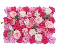 China Outdoor Dahlia Rose Artificial Flower Wall Panels For Party Decoration Oem for sale